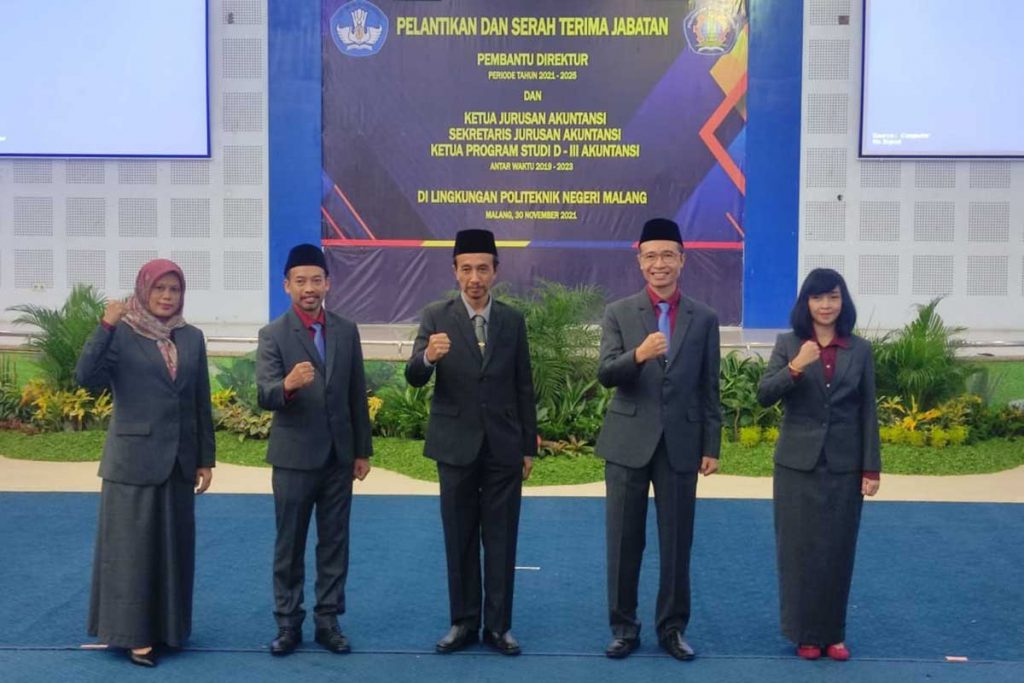 Direktur Polinema Lantik Pembantu Direktur, Kajur, Sekjur dan KPS D3 Akuntansi